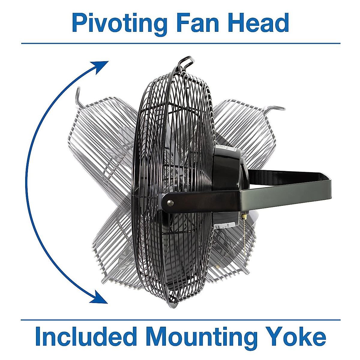 Air King 9318 Industrial Grade High Velocity Multi Mount Fan, 18-Inch,Black