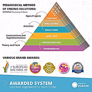 Engino- STEM Toys, Buildings & Bridges, Construction Toys for Kids 9+, Educational Toys, Gifts for Boys & Girls (9 Model Options), STEM Kit for Learning