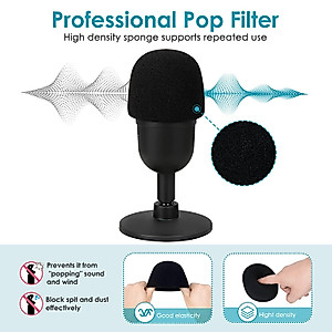 YOUSHARES Mic Arm Boom Arm - Microphone Arm for HyperX QuadCast QuadCast S SoloCast, Blue Yeti, Fifine AM8, Rode, Shure, Razer, Gaming Mic and Most Microphones using 3/8" to 5/8" Adapter