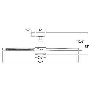 Axis Smart Indoor and Outdoor 3-Blade Ceiling Fan 52in Matte White with 3000K LED Light Kit and Remote Control works with Alexa, Google Assistant, Samsung Things, and iOS or Android App