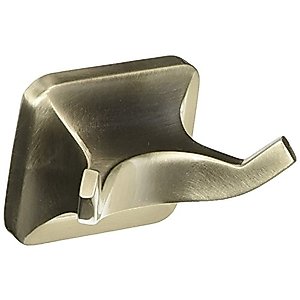 MINTCRAFT 3653-07-SOU Double Robe Hook, Brushed Nickel