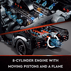 LEGO Technic The Batman – Batmobile 42127 Model Car Building Toy, 2022 Movie Set, Superhero Gifts for Kids and Teen Fans with Light Bricks