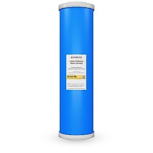 (1 Pack) Calcium, Magnesium TDS Hardness Reduction Water Softening 20" x 4.5" Cation Resin Filter Compatible with 20" BB Whole House Water Filter Systems