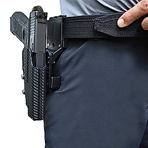 Black Scorpion Outdoor Gear Pro Heavy Duty Competition Belt for 3Gun, IPSC, USPSA (Black, Large)