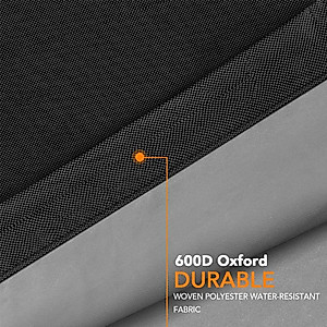 Taufey Patio Chair Covers, 37''Lx40''Dx30''H 600D Heavy Duty Rip-Stop and Waterproof Outdoor Chair Covers (2 Pack - Large, Black)