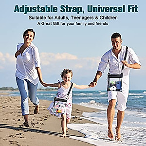 Bitjoy Clear Bag Stadium Approved Purse Transparent Bags for Women & Men - See Through TPU Messenger Handbag for Concert Sports Events & Amusement Park