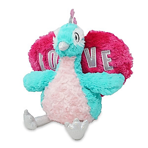 Cuddle Barn - Lots of Love Liam | Singing and Dancing Interactive Light Up Pink Peacock Stuffed Animal Plush Toy, Sings L O V E by Frank Sinatra, 10 Inches