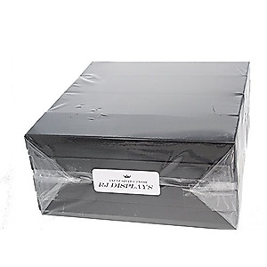 10 Matte Black Color Cotton Boxes Jewelry Bracelet, Watches, Necklace and Anklet Gift Displays 8" x 2" By RJ Displays