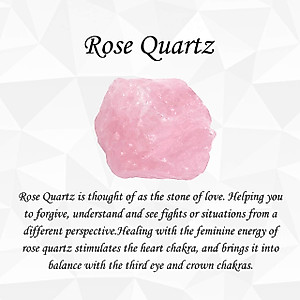 Top Plaza Antique Silver Flower Wrapped Natural Rose Quartz Healing Crystal Necklace Mothers Day Mom Gifts