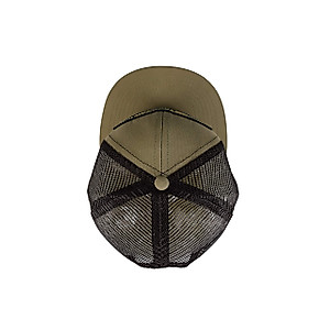 Sendero Provisions Co. Outdoor Snapback Hat with Fly Fishing Sublimated Patch & Mesh Back for Breathability (Khaki/Brown)