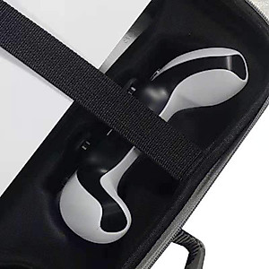 Carrying Case for PS5 Travel Bag Portable Waterproof Storage Bag, Shockproof Hard Shell Protective Case Compatible with PS5 Console and Playstation 5 Digital Edition
