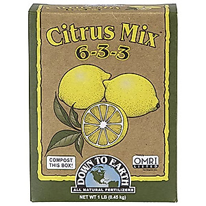 Down to Earth Organic Citrus Fertilizer Mix 6-3-3, 1 lb