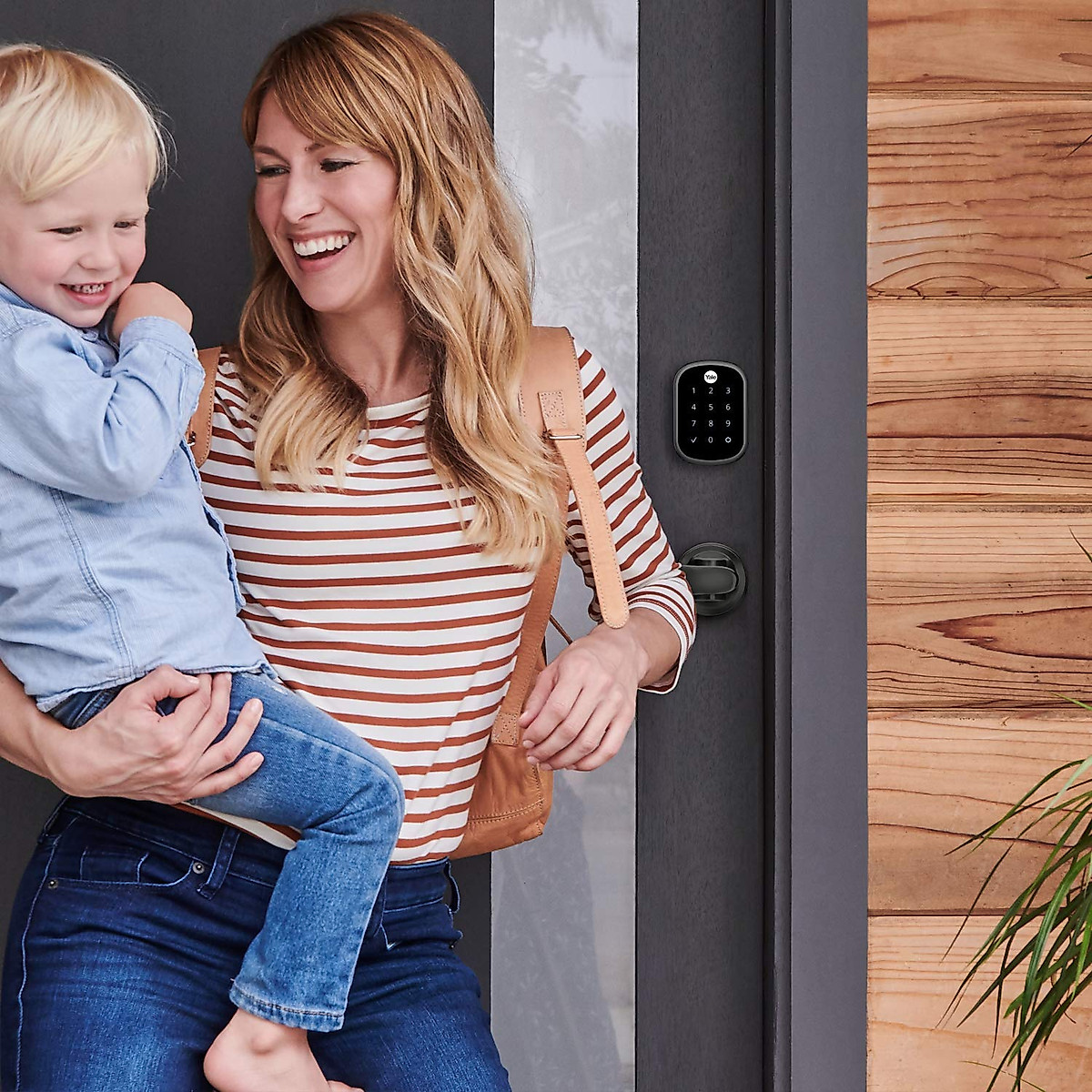 Yale Assure Lock SL, Wi-Fi Touchscreen Smart Lock – Key-Free Access from Anywhere, Works with Your Smart Home – Black Suede