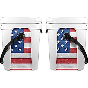 Skinit Decal Skin Compatible with YETI Roadie 24 Hard Cooler - Originally Designed American Flag Distressed Design