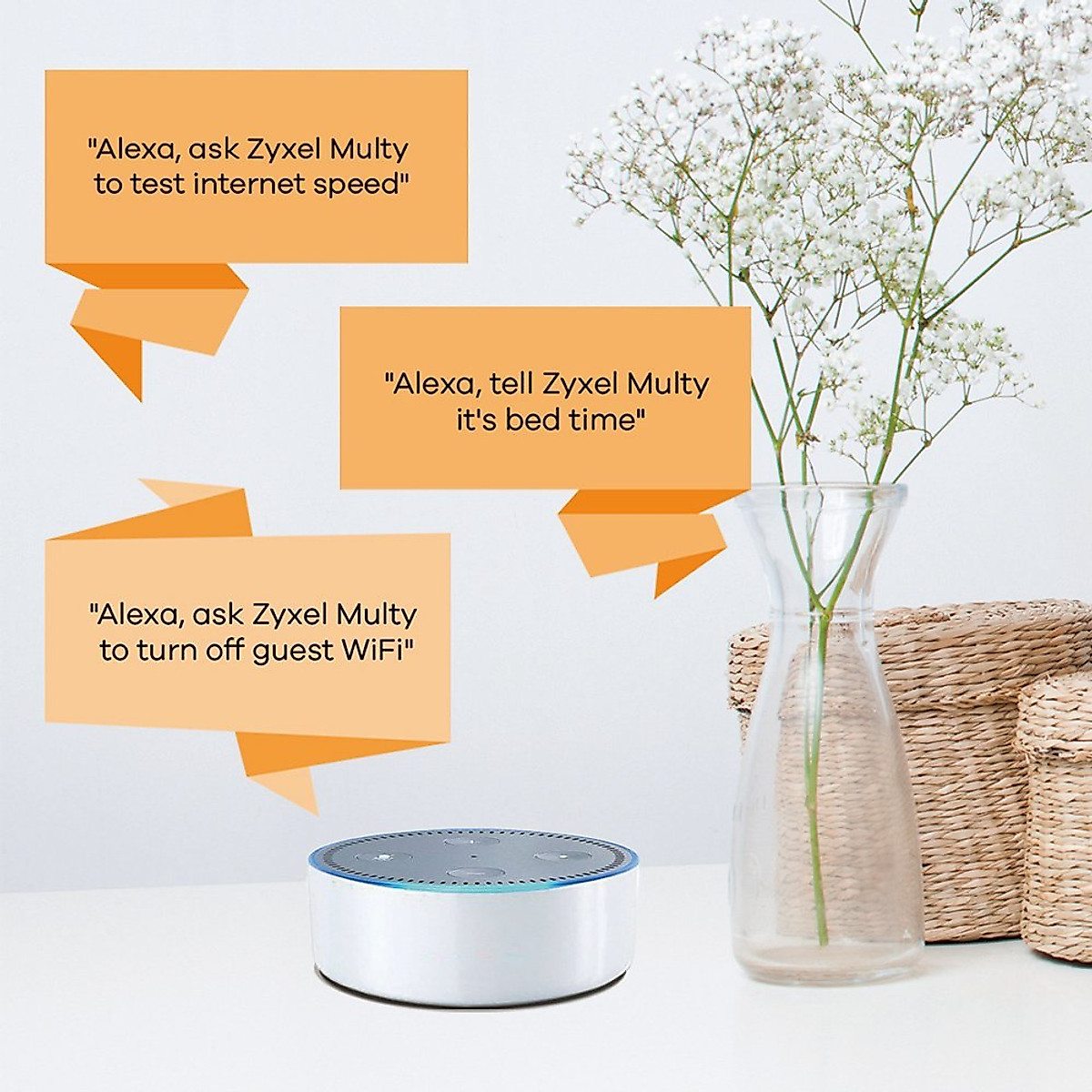 Zyxel Multy X Tri-Band AC3000 Whole Home Wi-Fi Mesh System. Router and Satellite - Pack of 2 [WSQ50]