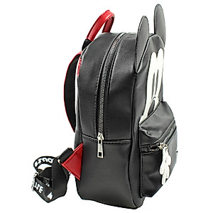 Disney Mickey Mouse 3D Character Ears Faux Leather Mini Backpack Purse