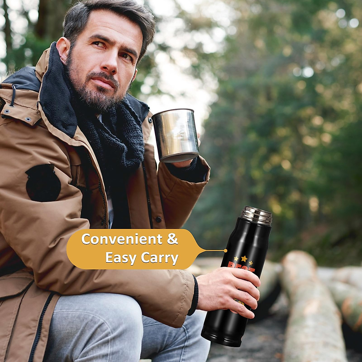 Gifts For Grandpa, Birthday Gifts For Grandfather, Grandpas Bullet Insulated Tumbler 17 Oz, Best Present For Grandpa, Grandfather Coffee Cup