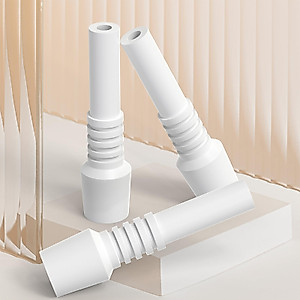 QCDENG 10mm 8pcs Sand Blaster Replacement Ceramic Nozzles, White Ceramic Rust Removal Sandblast Machine Nozzle