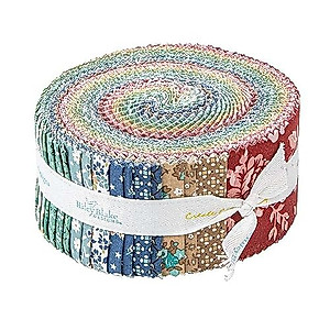 Lori Holt Home Town Rolie Polie 40 2.5-inch Strips Jelly Roll Riley Blake Designs RP-13580-40