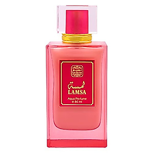 Naseem Lamsa Aqua Perfume Alcohol Free with composition of Rose Fruity Vanilla Musk Long Lasting Arabian Fragrance for Women Extrait de Parfum 2.7 Fl Oz