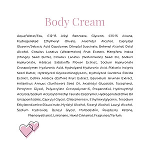 Glow Recipe Watermelon Glow Pink Dream Body Cream - Hyaluronic Acid for Skin Barrier Repair - Non Greasy Body Cream Brightening Moisturizer with Watermelon Seed Butter + AHA's (8.4oz)
