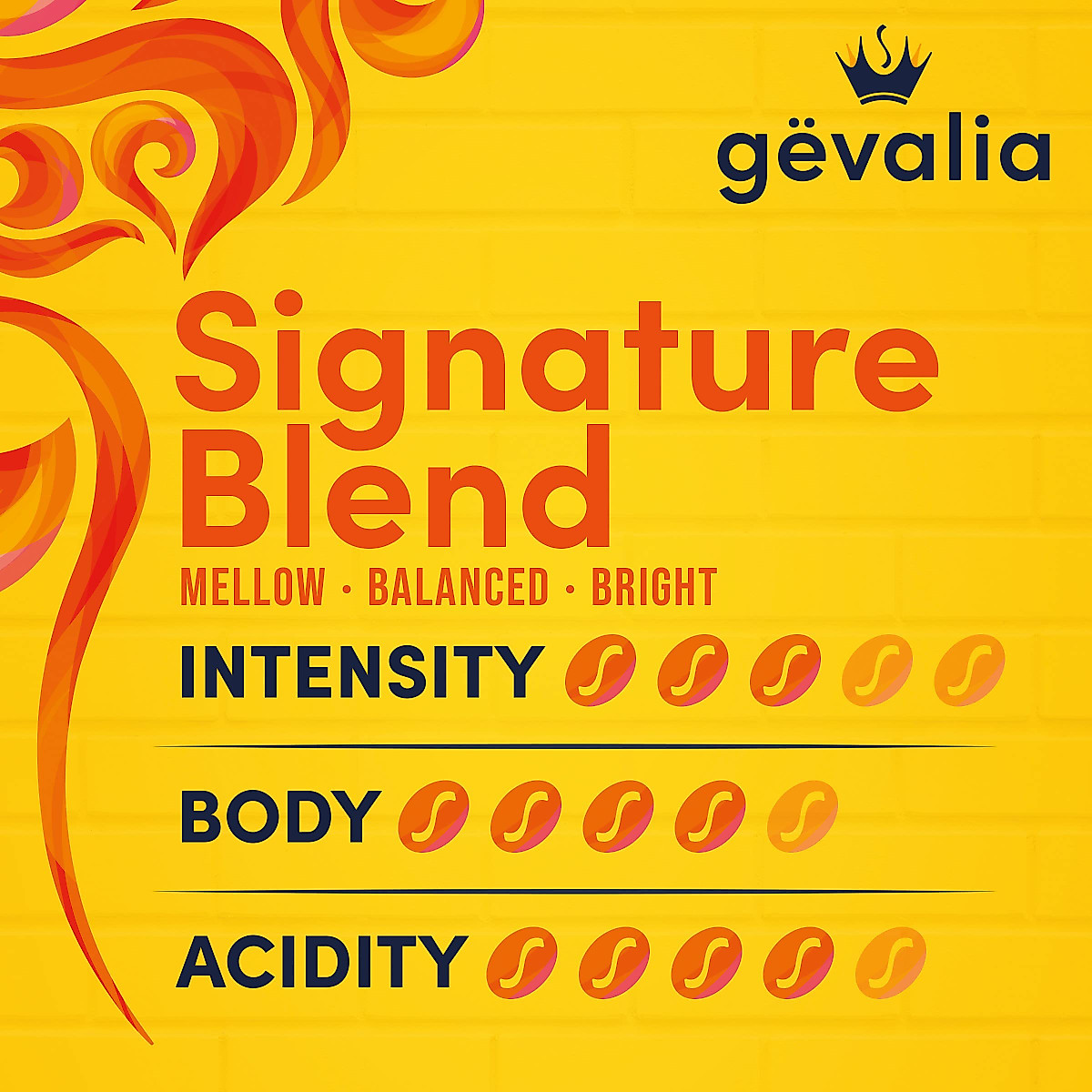 GEVALIA Signature Blend Coffee, Mild, K-CUP Pods, 84 Count