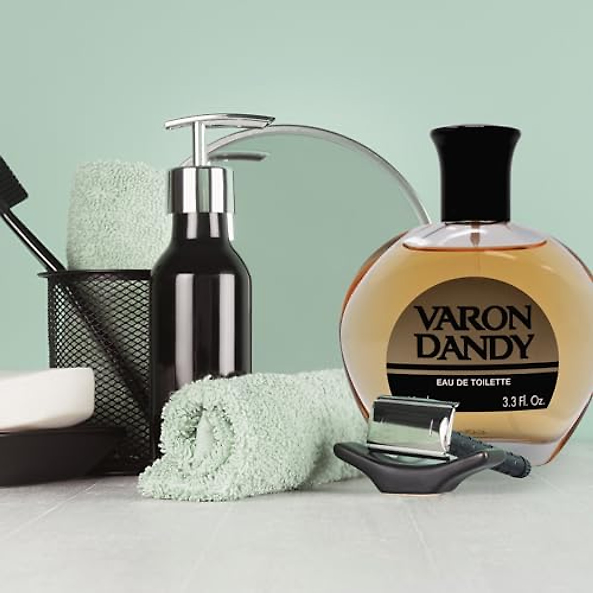 VARON DANDY Men's Classic Eau de Toilette, Woody & Spicy, Refreshing, Invigorating, Fresh Scent 3.3oz
