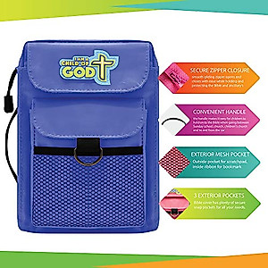 Children's Bible Cover - Blue - Medium Size