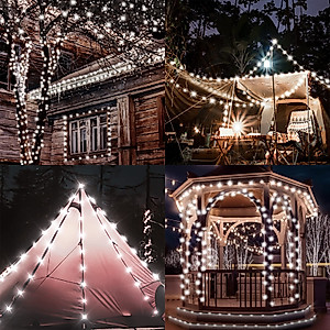 ROADAYLY 394 FT 1000 LED Christmas Lights Outdoor Waterproof Christmas Tree Lights with Remote Timer 8 Modes Green Wire Plug Fairy Lights Indoor Twinkle String Lights Xmas Decorations (Cool White)