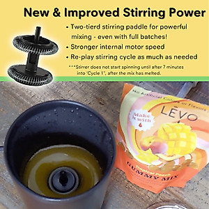 LĒVO Gummy Candy Mixer - Hands-Free Infused Edible Mixer & Potent Gummy Candy Maker - Make Your Own Infused Gummies - Gummy Maker Machine for DIY Herb Infused Gummy Candies