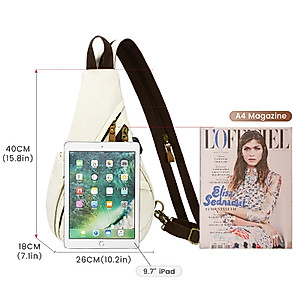 LOVEVOOK Sling Bag Crossbody Backpack Shoulder Bag Lightweight Casual Daypacks For Women Men Cycling Hiking Travel