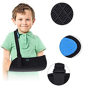 Pediatric Shoulder Immobilizer, Children's Arm Sling Kids Arm Sling Shoulder Support Arm Sling Stabilizer for Arm Sling with Children's Strap Broken Arm Elbow Wrist Support and