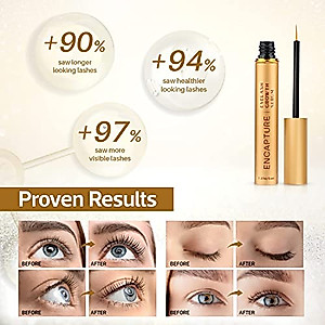Premium Eyelash Serum by Getsocio, Lash Boosting Serum for Longer, Fuller Thicker Looking Lashes (3ML),Gold,0.1