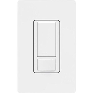Lutron Maestro Motion Sensor Switch with Wallplate | 2 Amp, Single Pole | MS-OPS2HW-WH | White
