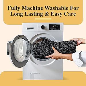 MAYSHINE Plush Shaggy Chenille Bath Mat | Extra Soft, Super Absorbent, Non-Slip Bathroom Rug | Fluffy Microfiber, Area Rug Sets for Bathroom Floor, Kitchen, Living Room | 32"x20" | Red