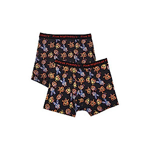 Intimo Boys' Big Five Nights at Freddy's Underwear 2 Pack, Multi-Colored, 10