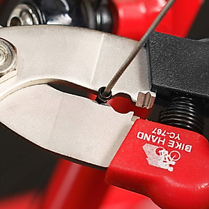 Bikehand Heavy Duty - Stainless Steel Cable Wire - Cutter Scissors Repair Tool - Bike Bicycle Brake Shifter MTB Cable, Small Hard Wire - Crimper - Very Clean Cut