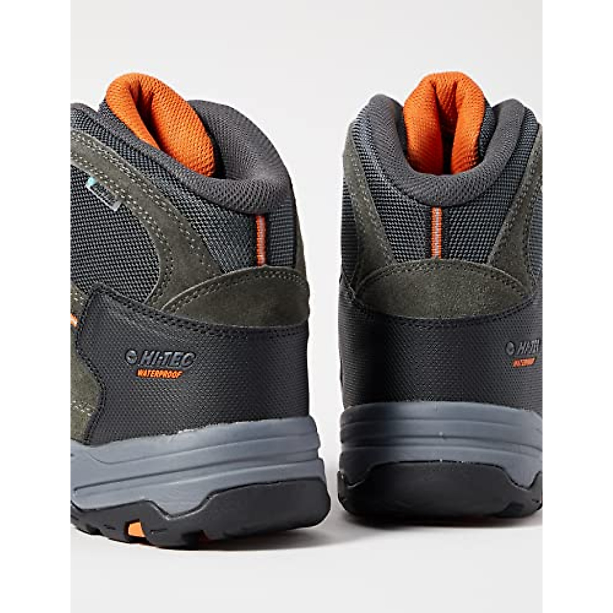 HI-TEC Men's Wide Fit Bandera II Water Proof Mens Boots in Charcoal/Graphite/Burnt Orange in Size UK 8 (EU 42/US 9)