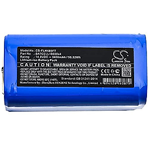 FYIOGXG Cameron Sino Battery for Bigblue TL4000P, TL4500P, TL4800P, VL10000P, VL5800P, VL6500-TC, VL7200-TC, VL7500P, VL8000P-TC, VL8300P, VL9000P, VTL5500P, VTL8000P, VTL8000P-MAX 3400mAh