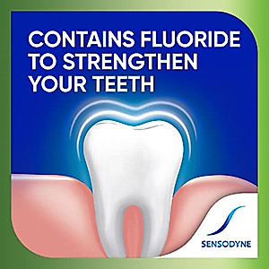 Sensodyne Fresh Mint Sensitive Toothpaste, Cavity Prevention and Sensitive Teeth Treatment - 4 Ounces (Pack of 3)