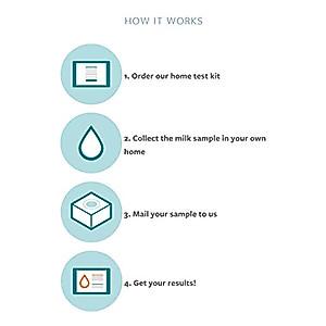 Lactation Lab Breast Milk Nutritional Analysis Kit - Standard: Tests for Calories, Carbohydrates, Protein, Fat, Calcium, Iron, Vitamins A, C and B-12.