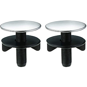 2 Pack Kitchen Sink Hole Cover Stainless Steel Faucet Hole Cover Kitchen Sink Tap Hole Plate Stopper Cover Blanking Metal Plug