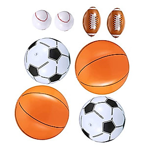 BESPORTBLE Beach Ball Set Bulk Kids Toys Toddler Toy Baseball for Kids Basketball Beach Toys Sports Party Decoration Basketball Beach Balls Beach Decorations Water Sports Balls Expand 32 Pcs