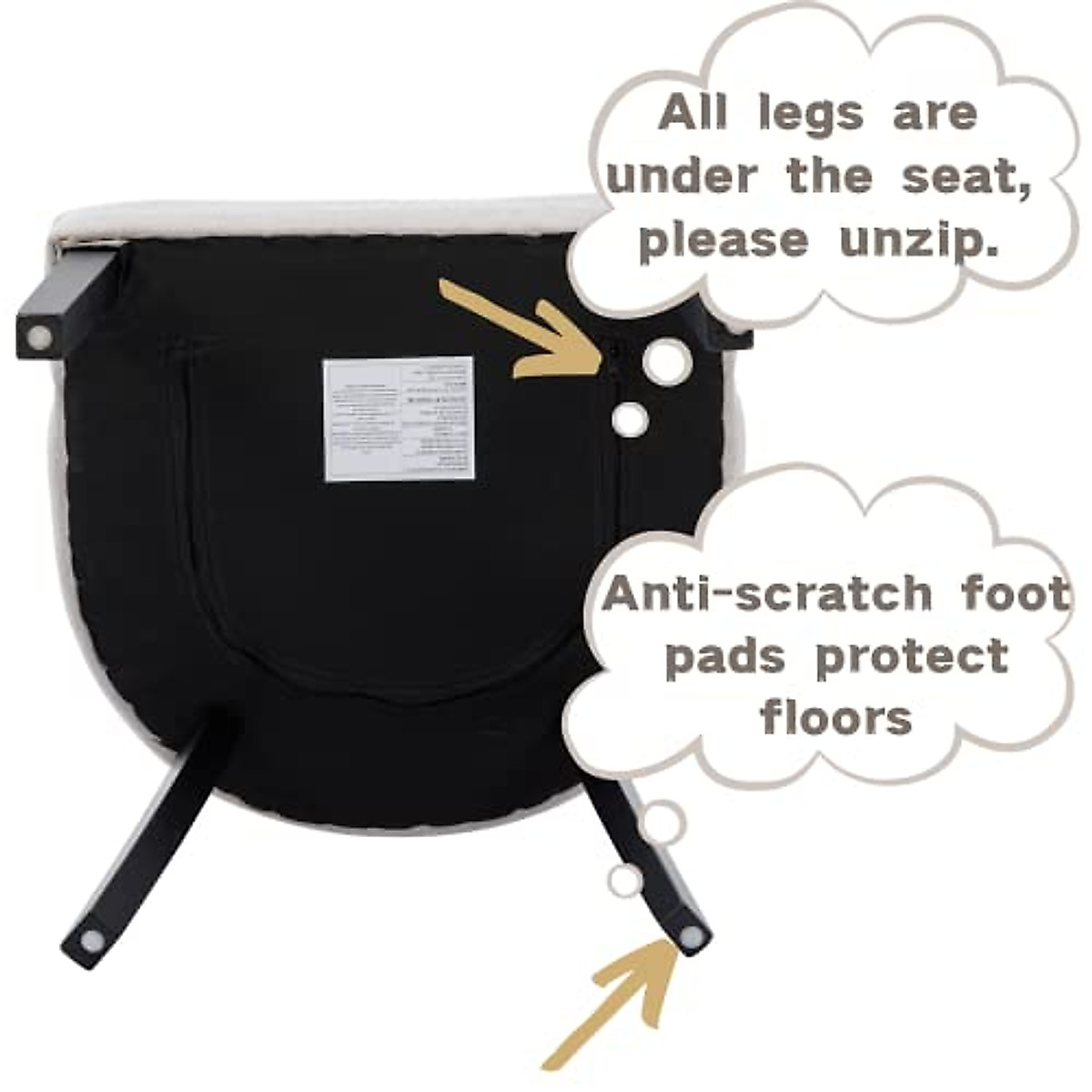 CIMOO Linen Dining Chairs Set of 2 Mid Century Modern Tufted Accent with Solid Wooden Legs Nailhead Trim Room Leisure Padded side for Room/Kitchen/Living Room, Beige, Linen-beige-2pcs