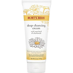 Burt's Bees Face Essentials 4pc. Fall Gift Set - Deep Cleansing Cream, Deep Pore Scrub, Hydrating Overnight Mask & Vanilla Bean Lip Balm