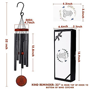 Sympathy Wind Chimes,Memorial Wind Chimes for Outside,Memorial/Sympathy Gift for Who Loss of Loved One,Bereavement/Condolences Gift for Loss Mom/Dad,Wind Chimes in Memory of Loved One