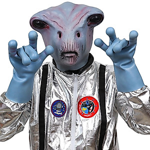 SANZHIGUO Halloween Alien Gloves for Cosplay Costume Halloween Party & Easter & Christmas - Latex Gloves
