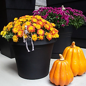 Bloem Terra Pot Planter: 24" - Black - Durable Resin Pot, for Indoor and Outdoor Use, Gardening, 16 Gallon Capacity, Saucer Sold Separately