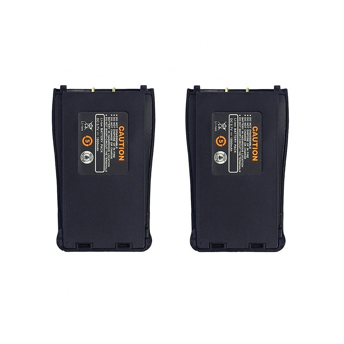 Rechargeable Walkie Talkies Battery Replacement -1500mAh for Baofeng BF-888S Retevis H-777 Arcshell AR-5 (Pack of 2)