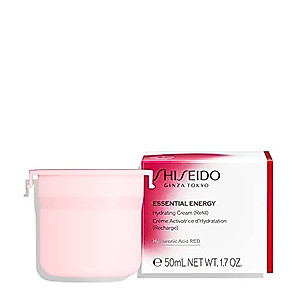 Shiseido Essential Energy Hydrating Cream Refill - 50 mL - Visibly Reduces the Look of Pores & Fine Lines - With Hyaluronic Acid - 24-Hour Hydration - Vegan - All Skin Types